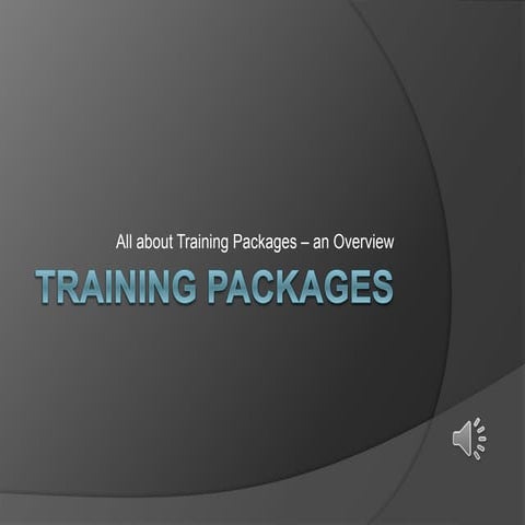 Training packages | PPTX