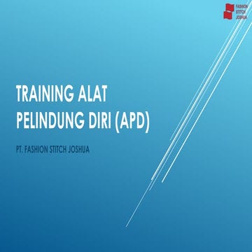 Materi Alat Pelindung Diri (APD) | PPTX