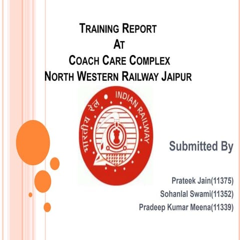 railway workshop Training | PPTX