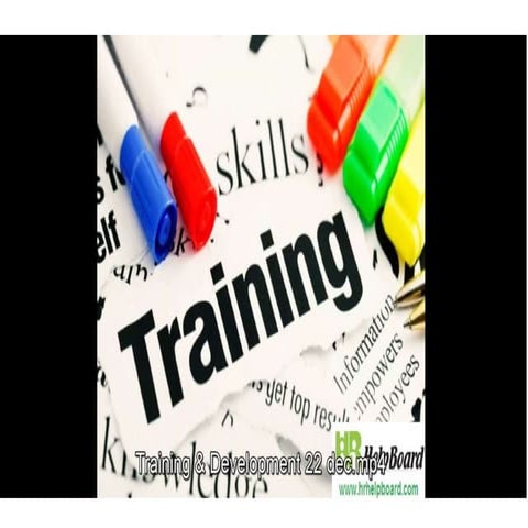 Training and Development in HRM | PPTX