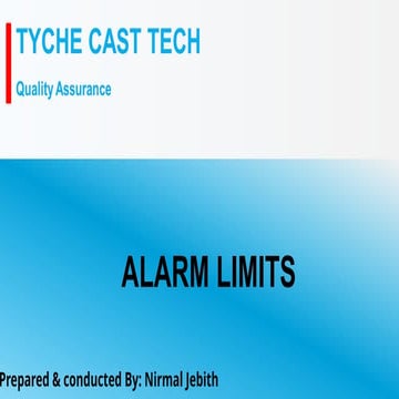 Training ppt Alarm limits in process manufacturing | PPTX