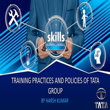 Training practices and policies of tata group | PPTX
