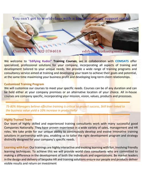 English learning for corporate training | PPTX