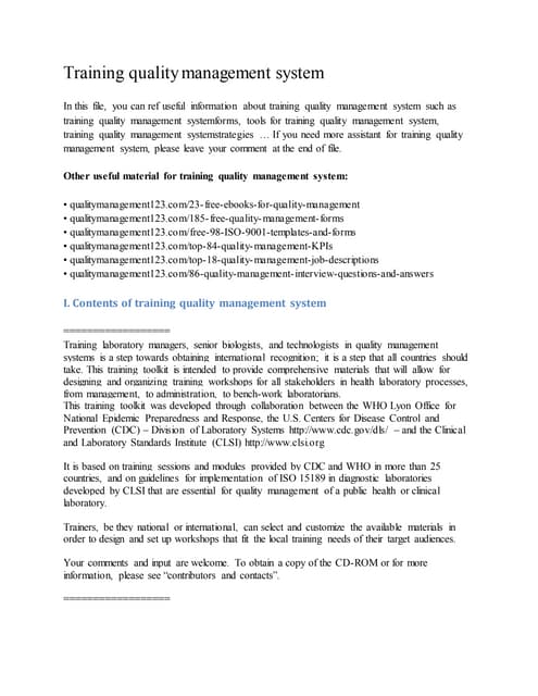 Call center quality management | DOCX