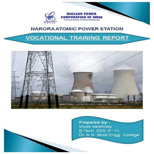 Narora Atomic Power Plant Vocational Training Report | PDF