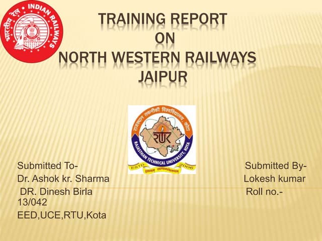 Akash Verma (Kota Railway PPT) kota railway station | PPTX