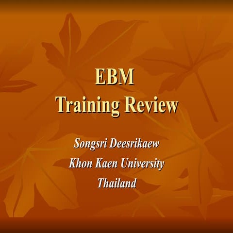 Training review | PPT