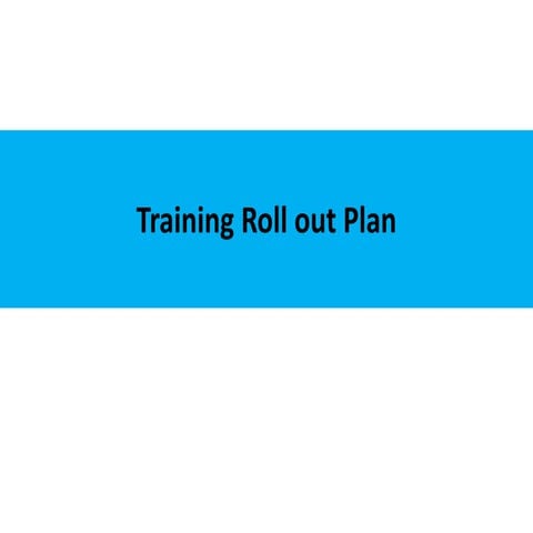 Training Roll out Plan.ppt