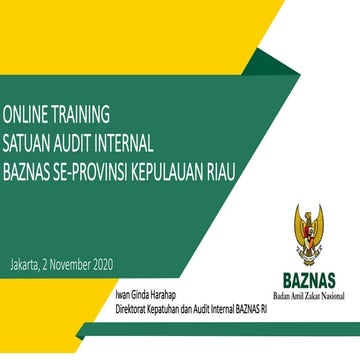 Training sai se baznas provinsi kepri | PPTX
