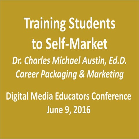 Training Students to Self-Market | PPTX