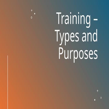 Training – Types and Purposes Business Study.pptx
