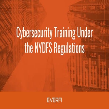 EVERFI Webinar: Training Under the New York Cybersecurity Requirements ...
