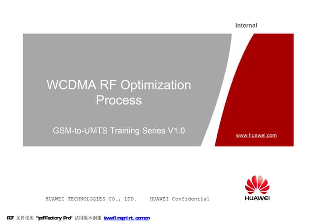 Hw lte rf-optimization-guide | PDF