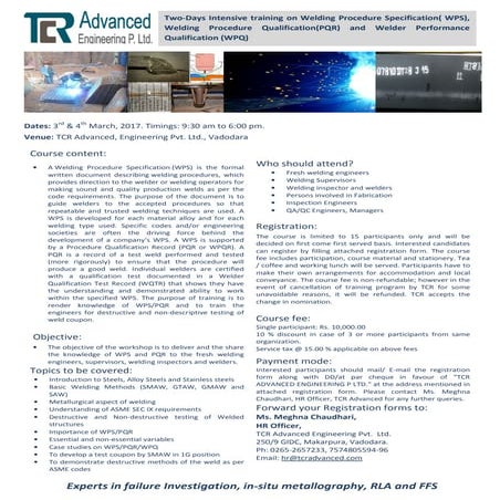 Training welding 2017 | PDF