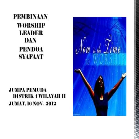 Training worship leader jpd | PPT