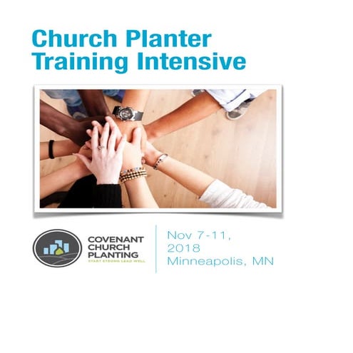 Workbook: Church Planter Training Intensive, Minneapolis MN, Nov 2018 | PDF