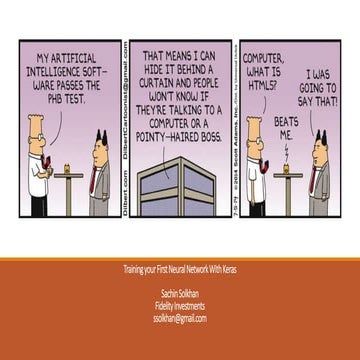 Training your First Neural Network with Keras | PPTX