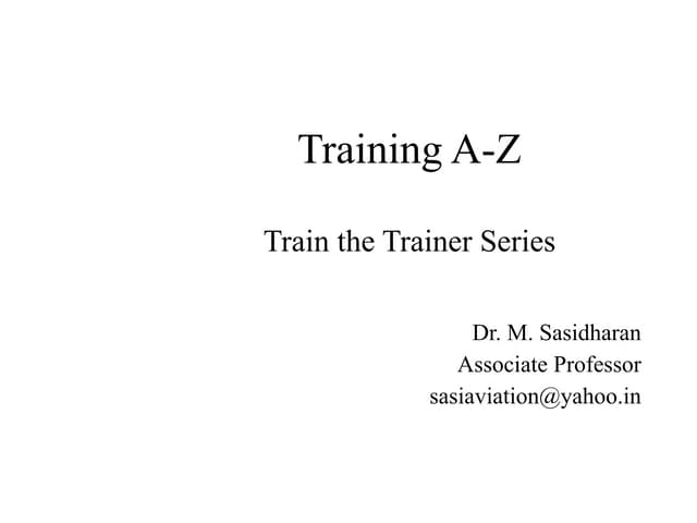Train The Trainer Power Point Presentation | PPT