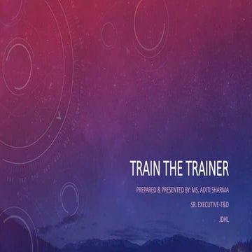 Train The Trainer | PPTX