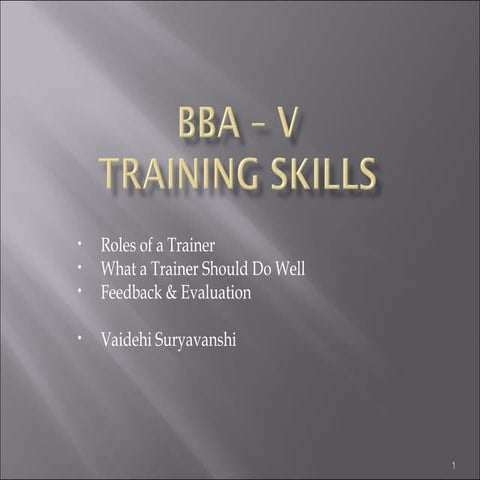 Train the trainer (1) | PPT