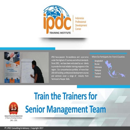 Train the trainers for senior management team | PPT