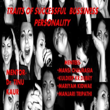 Traits of successful bussiness personality | PPTX