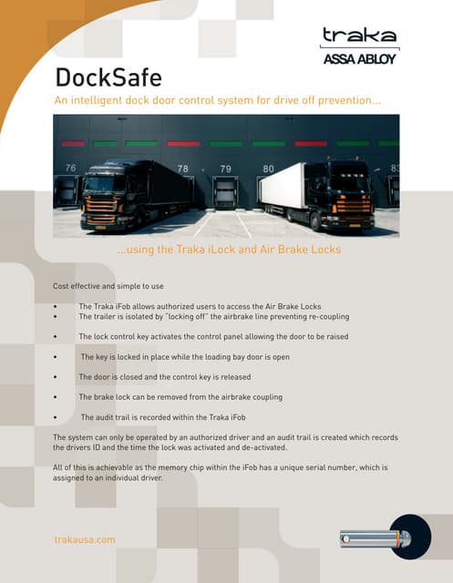Traka loading bay management flyer | PDF