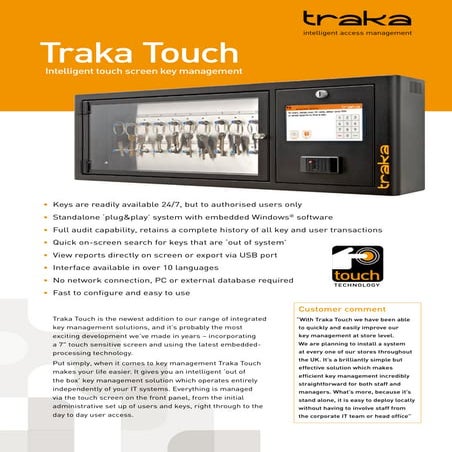 Traka Touch | PDF
