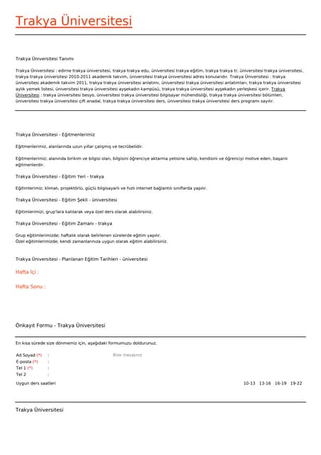Trakya universitesi-ornegi | PDF