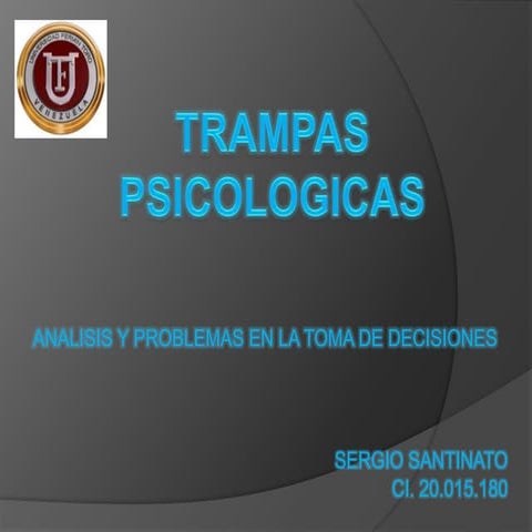 Trampas psicologicas | PPTX