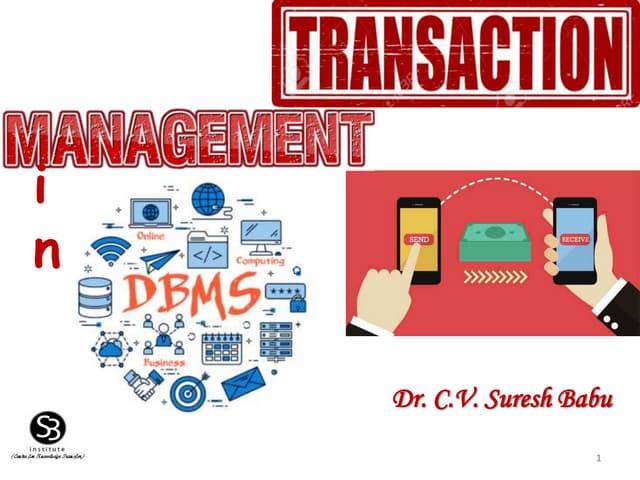 Distributed Dbms Unit 8 Distributed Transaction Management And Conc