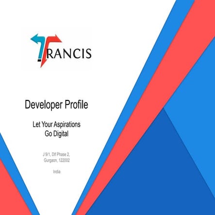 Trancis | Software developers | PPTX | Web Development | Internet