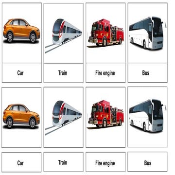 tranportation and space montessori 3 part cards.pptx