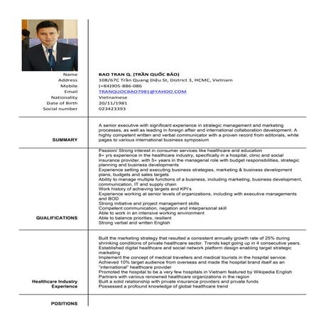 Job Description - Chief Executive Officer - Hospital | PDF