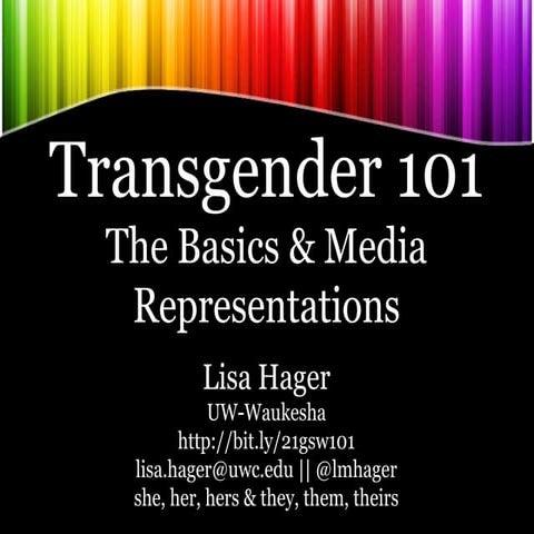 Transgender 101: The Basics & Media Representations | PPTX