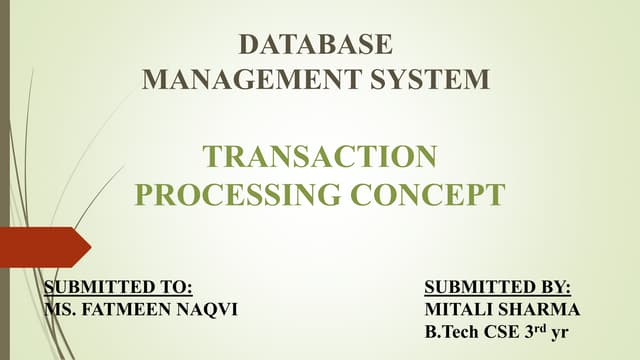 Transaction Pptx