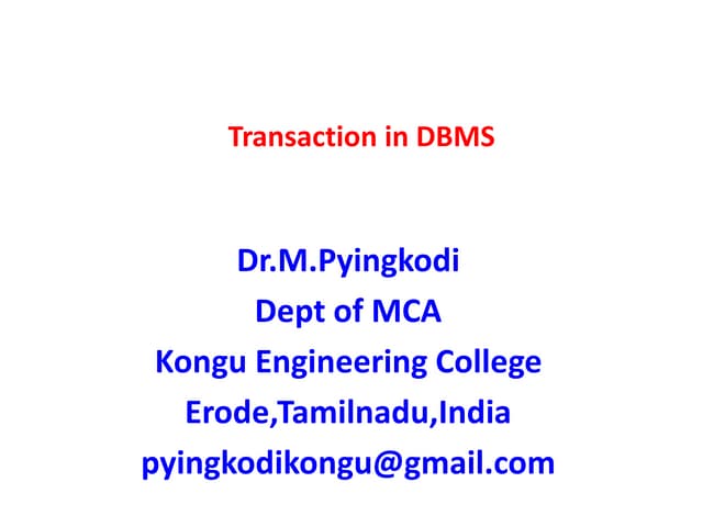 Transaction In Dbms Pdf Databases Computer Software And Applications 0593
