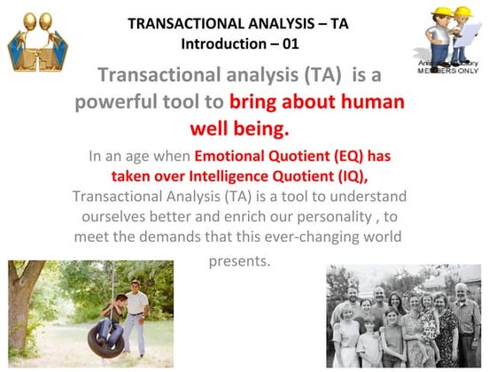 Transactional analysis | PPTX