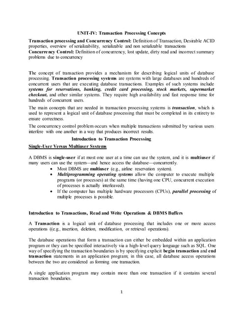 Transaction Management Dbms Ppt