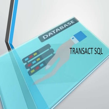 Transact sql | PPTX