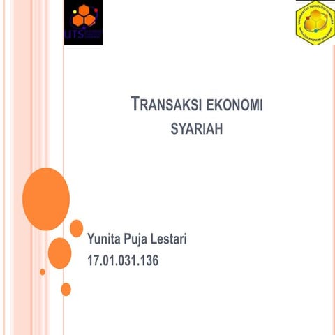 Transaksi Ekonomi Syariah | PPTX