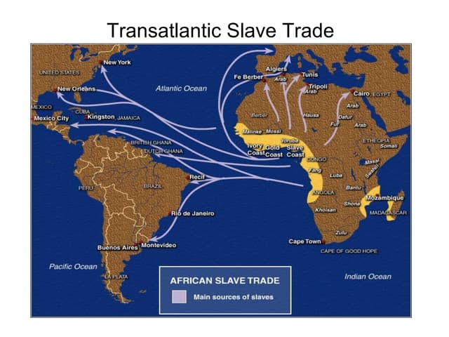 Atlantic Slave Trade Route