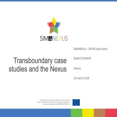 Transboundary case studies and the Nexus | PPT