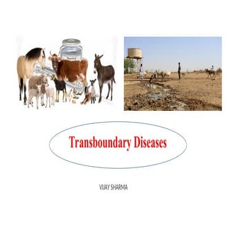 Transboundary diseases and their control | PPT