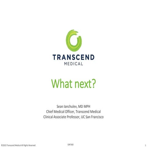 Transcend Medical | PPT