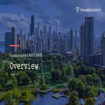 Transcendent EAM CMMS Overview | PPTX