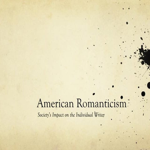 American Romanticism | PPT