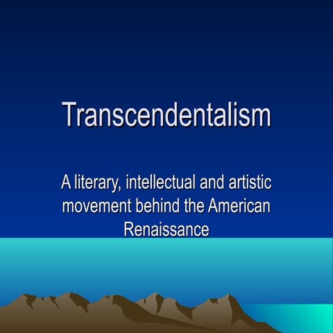 Transcendentalism | PPT
