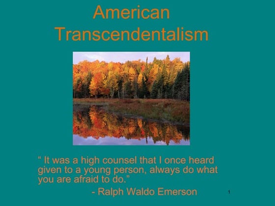 Transcendentalists | PPT