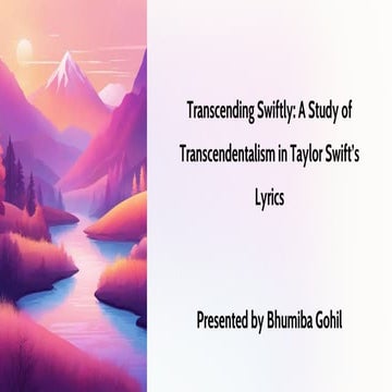 Transcendentalism in Taylor Swift’s Lyrics.pptx